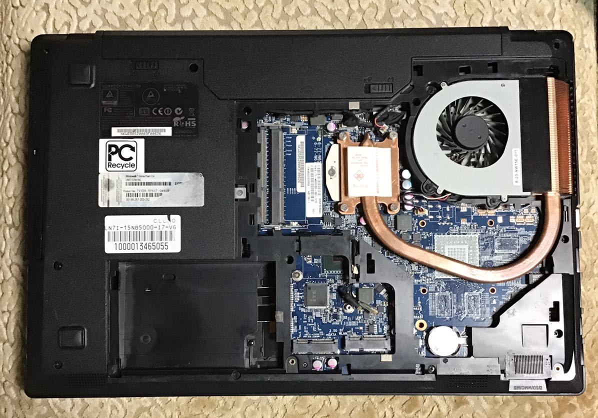 NOTEBOOK COMPUTER W650SZ CPU無し CLEVO(マウスコンピューター)｜売買されたオークション情報、yahooの商品 ...