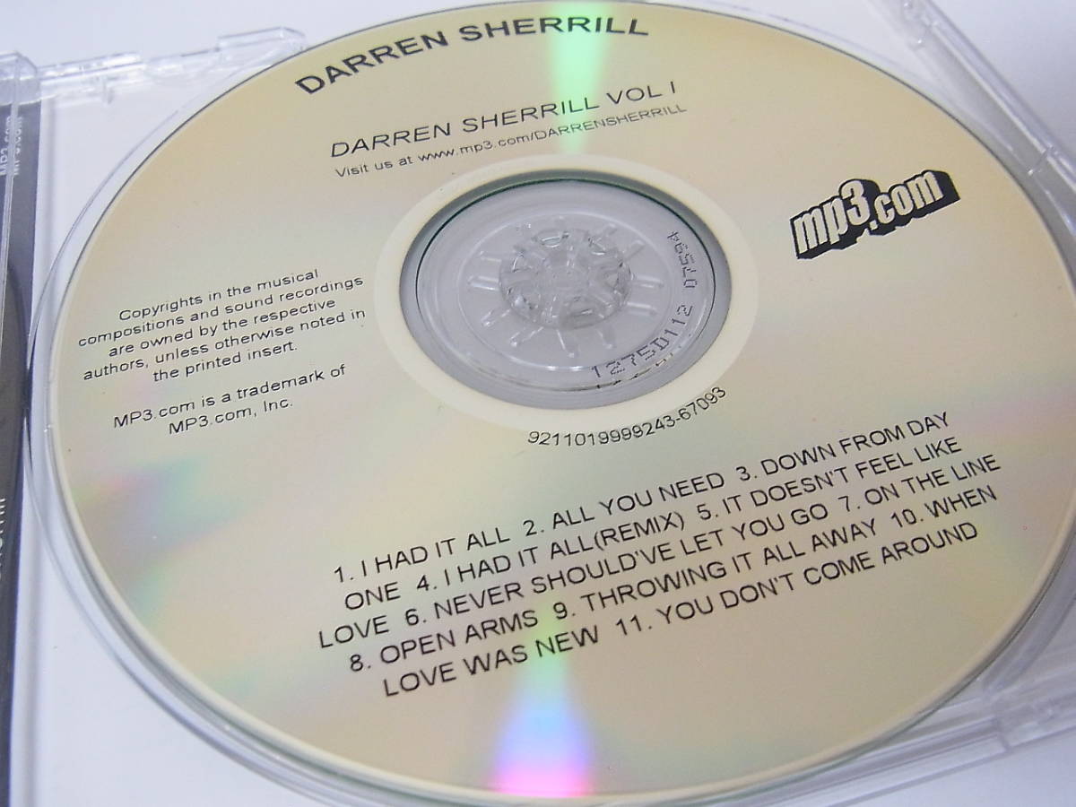 CD Darren Sherrill / Darren Sherrill Vol 1 200X US ORIGINAL CD-R mp3 ...