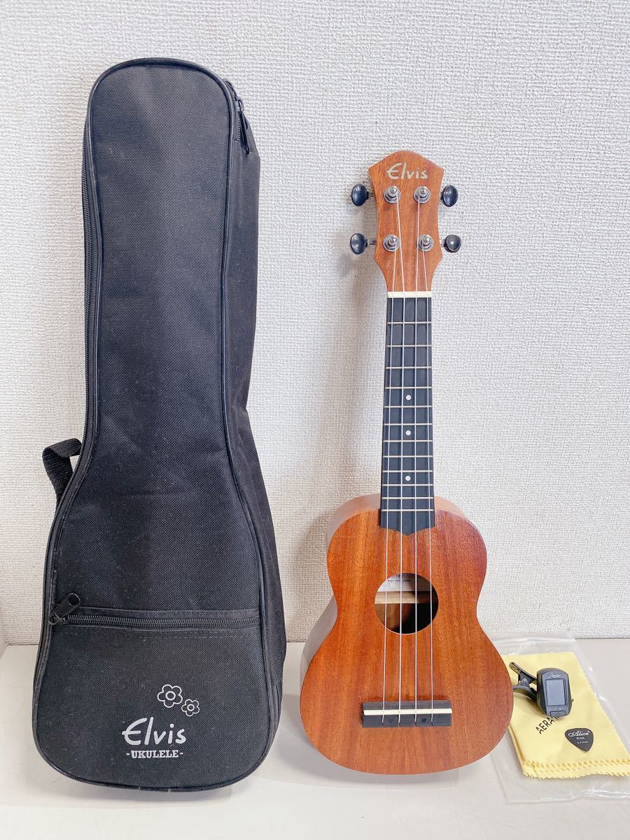 ウクレレ エルビスElvis U1008 ソフトケース付 付属品 rowin クリップチューナー LT-23 Alice ピック 品(本体)｜売買されたオークション情報、yahooの商品情報を ...
