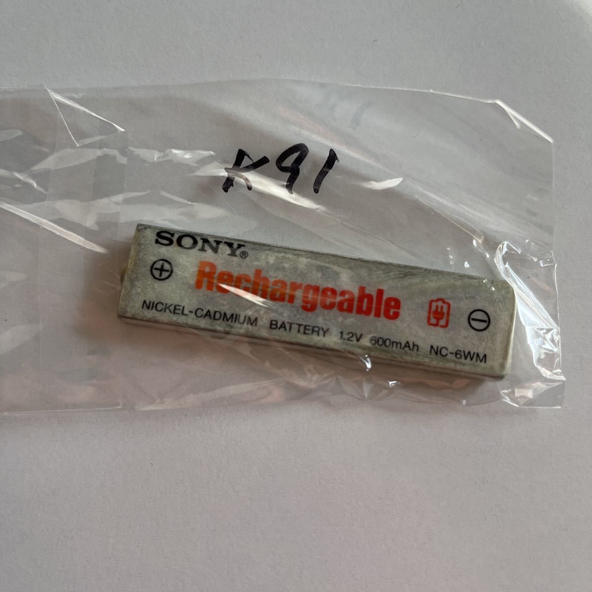 動作未確認 SONY ソニー ニカド電池 ガム電池 充電池 NC-6WM 1.2V 600mAh MDプレーヤー CDプレーヤー ウォークマン ...