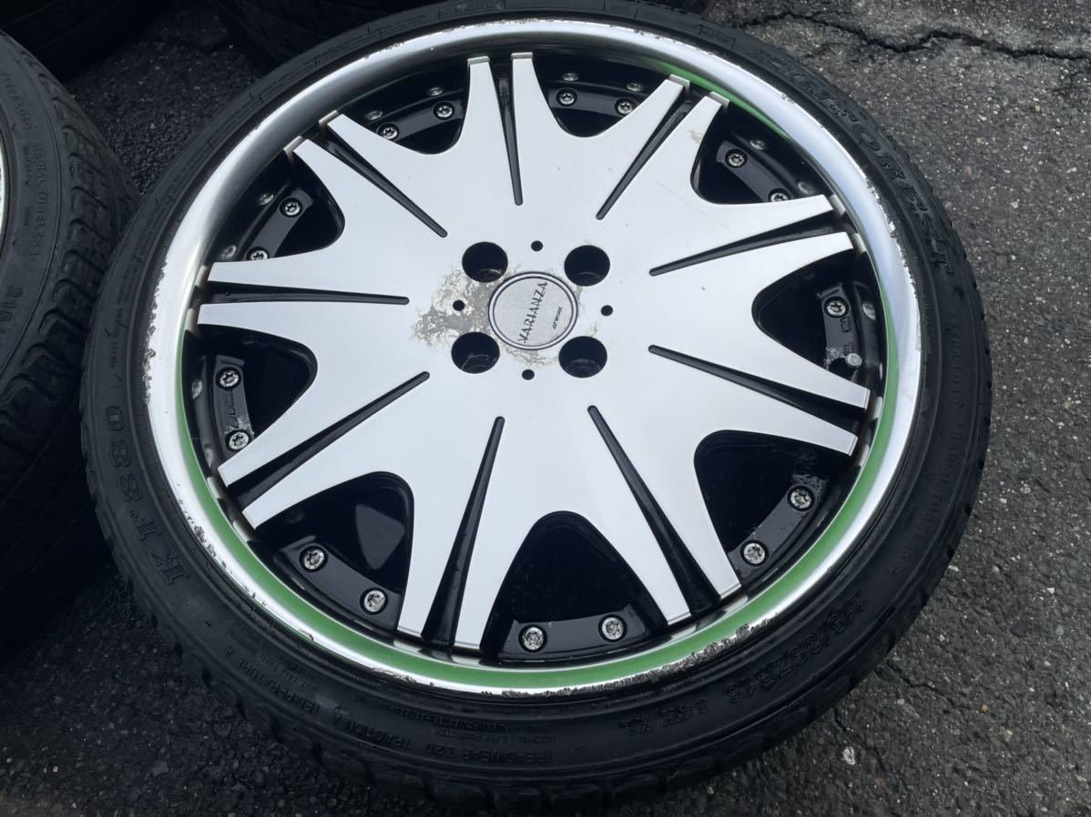 WORK ヴァリアンツァ D3S 18インチ 7.5J 4穴 bB キューブ ルーミー タンク シエンタ ポルテ コンパクトカー 深リム リ ...