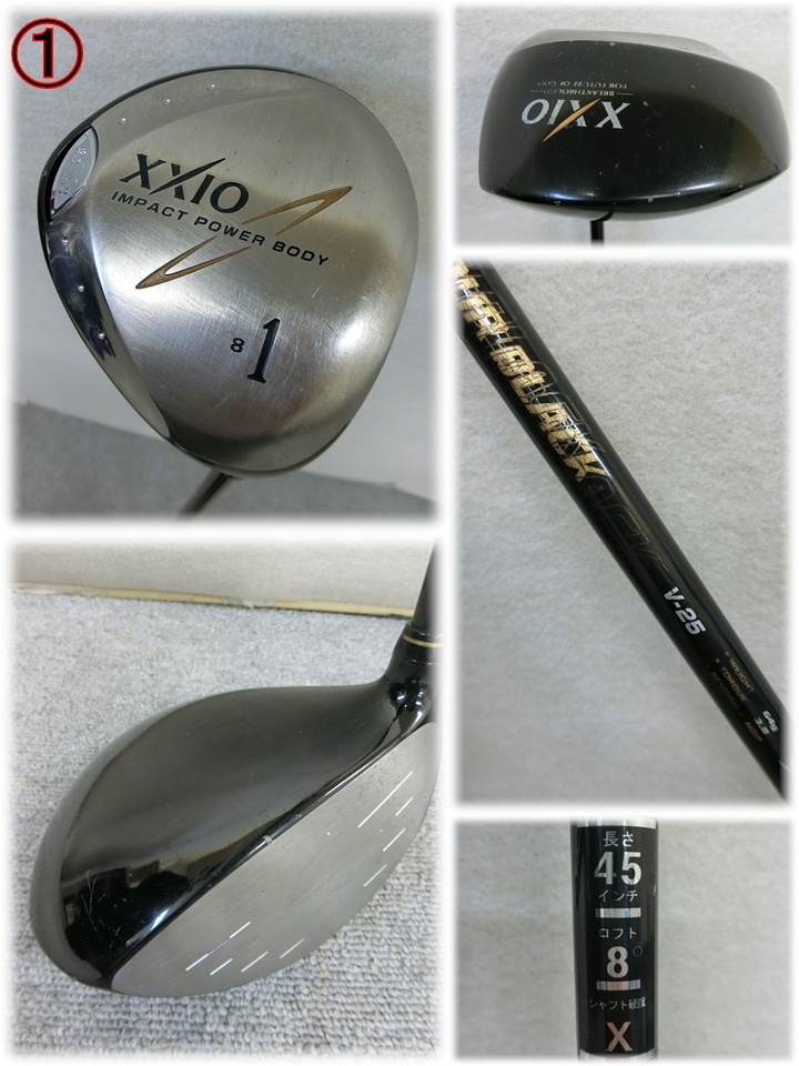 D959 DUNLOP XXIO TaylorMade 等 Flex X 以上 ドライバー10本まとめ売り(セット)｜売買されたオークション ...
