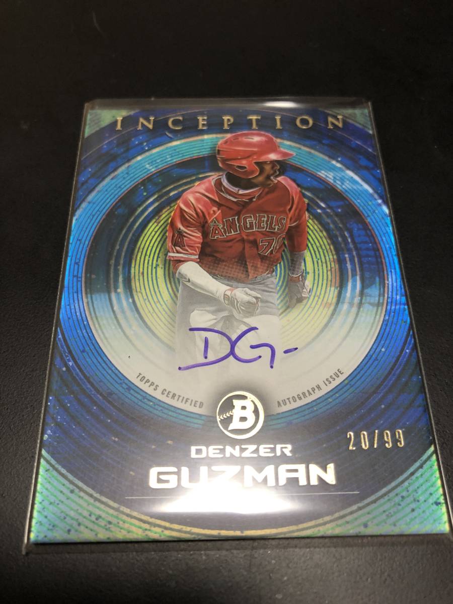 topps bowman inception 2022 denzer guzman 99枚限定 auto card 直筆サインカード 直書き ...