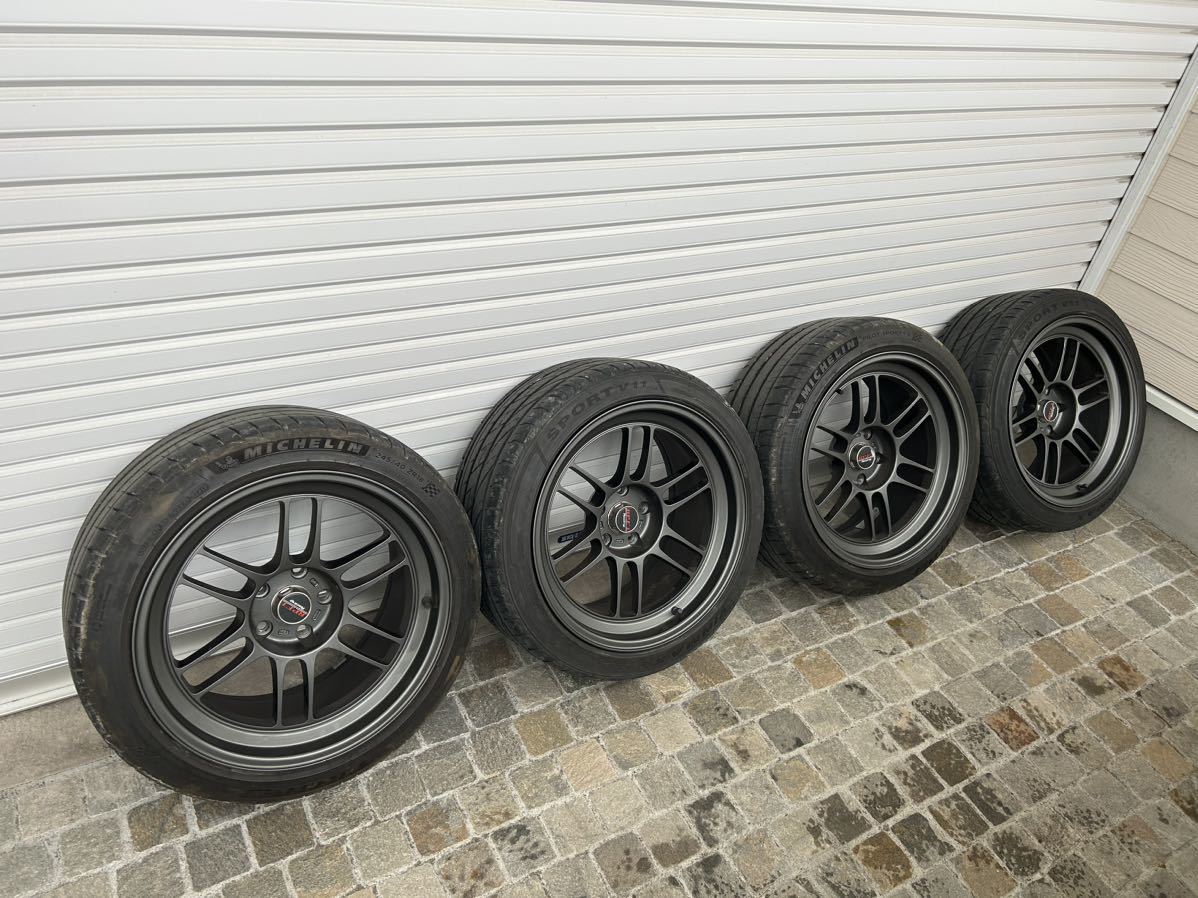 ENKEI RPF1RS 18インチ 9.5J+12 ほぼ 4本 245/40R18 PS4S タイヤ付き タイヤホイールセット ホイール ...