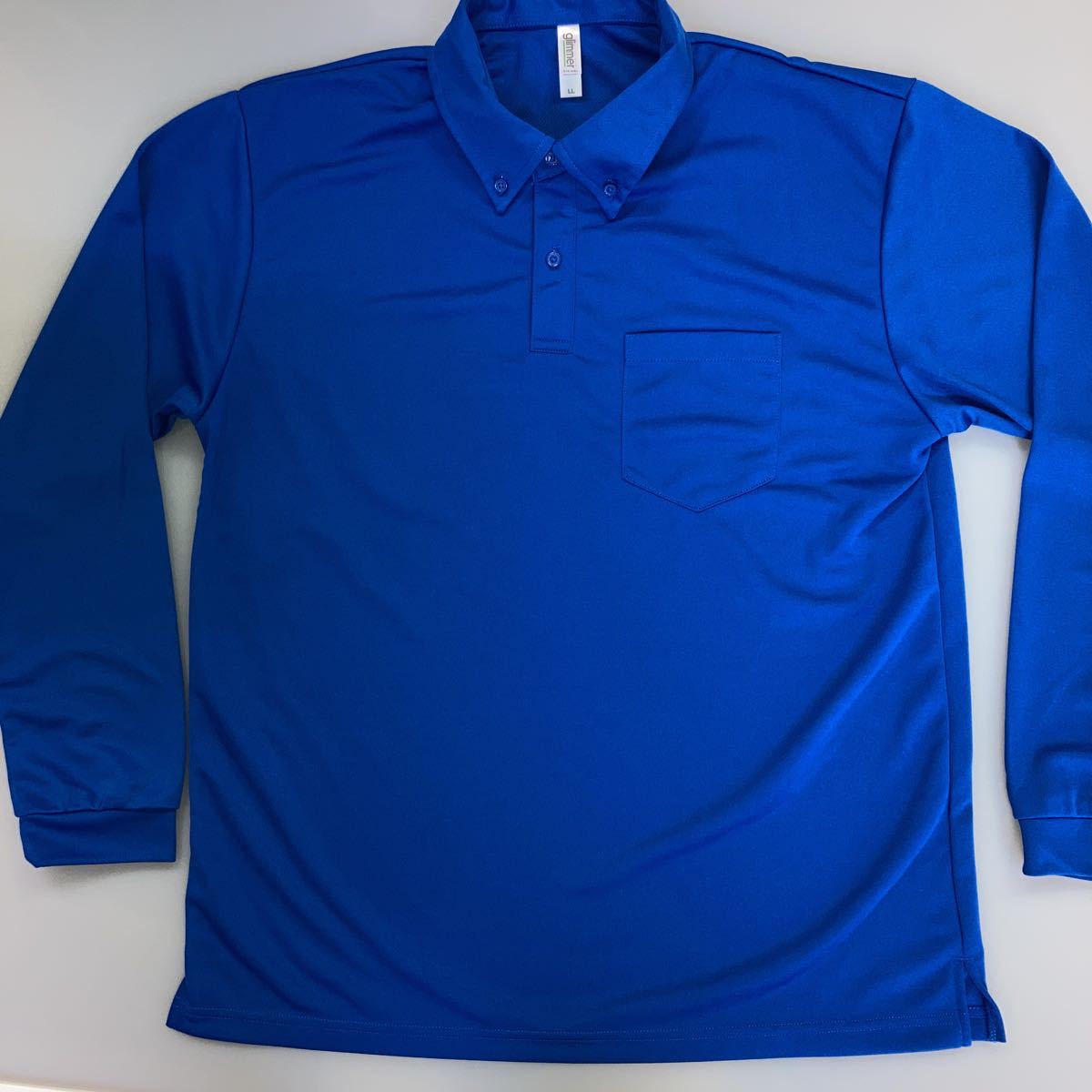 長袖ボタンダウンポロシャツ 吸汗速乾 LLサイズ 青 ブルー glimmer 00314-ABL 仕事 スポーツ イベント(XLサイズ以上)｜売買されたオークション情報、yahooの商品情報を ...