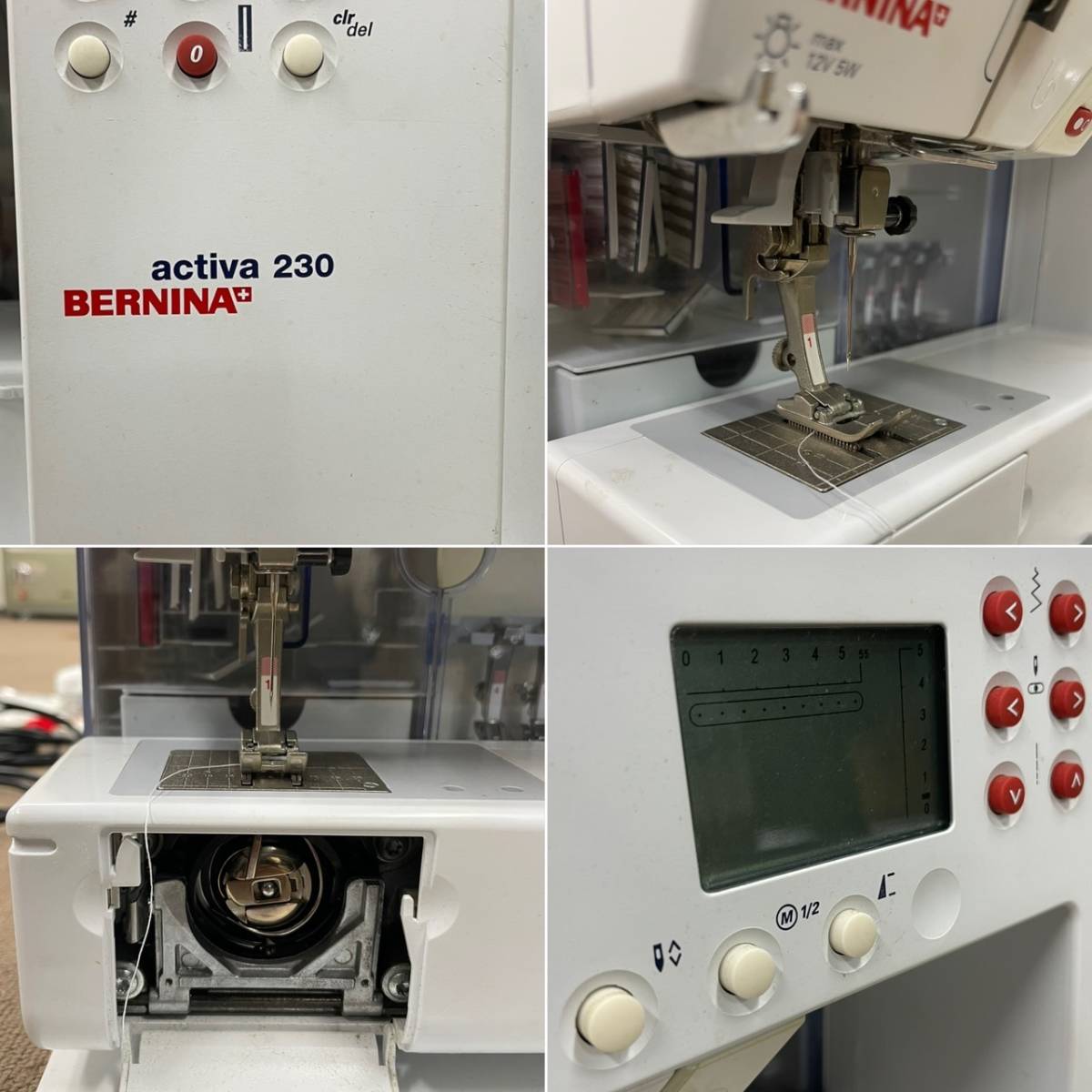 1円 石 BERNINA activa 230 ベルニナ コンピュータ ミシン スイス製 手工芸 ハンドクラフト(本体)｜売買された ...