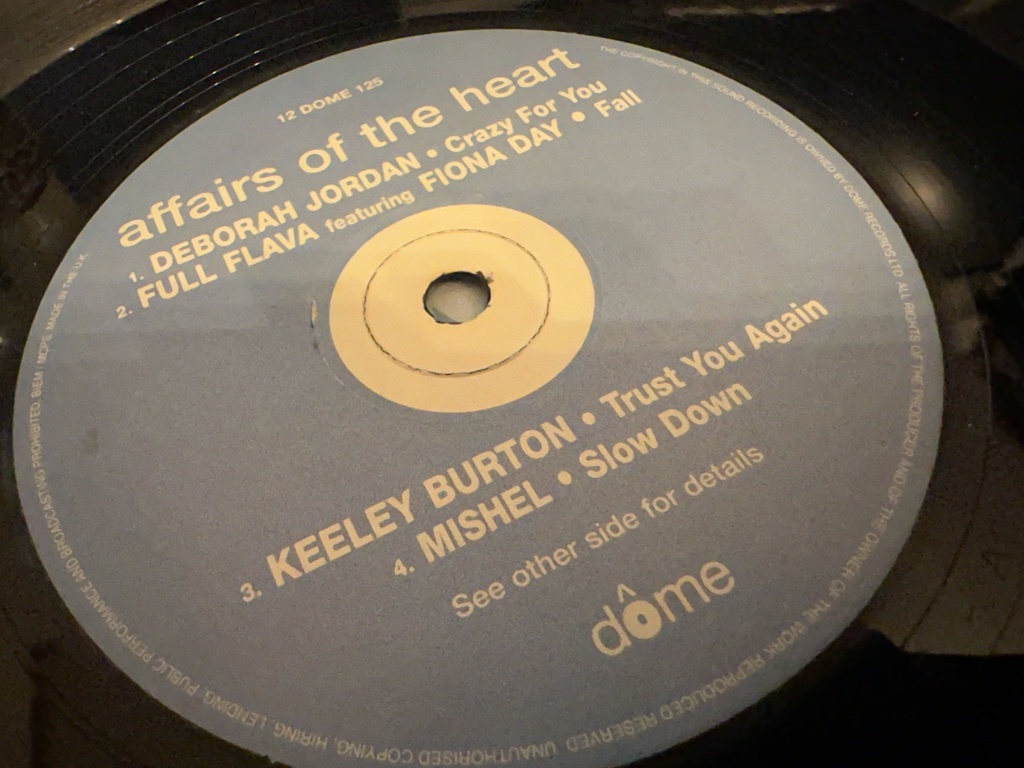 12” Affairs Of The Heart / Deborah Jordan / Full Flava / Keeley Burton ...