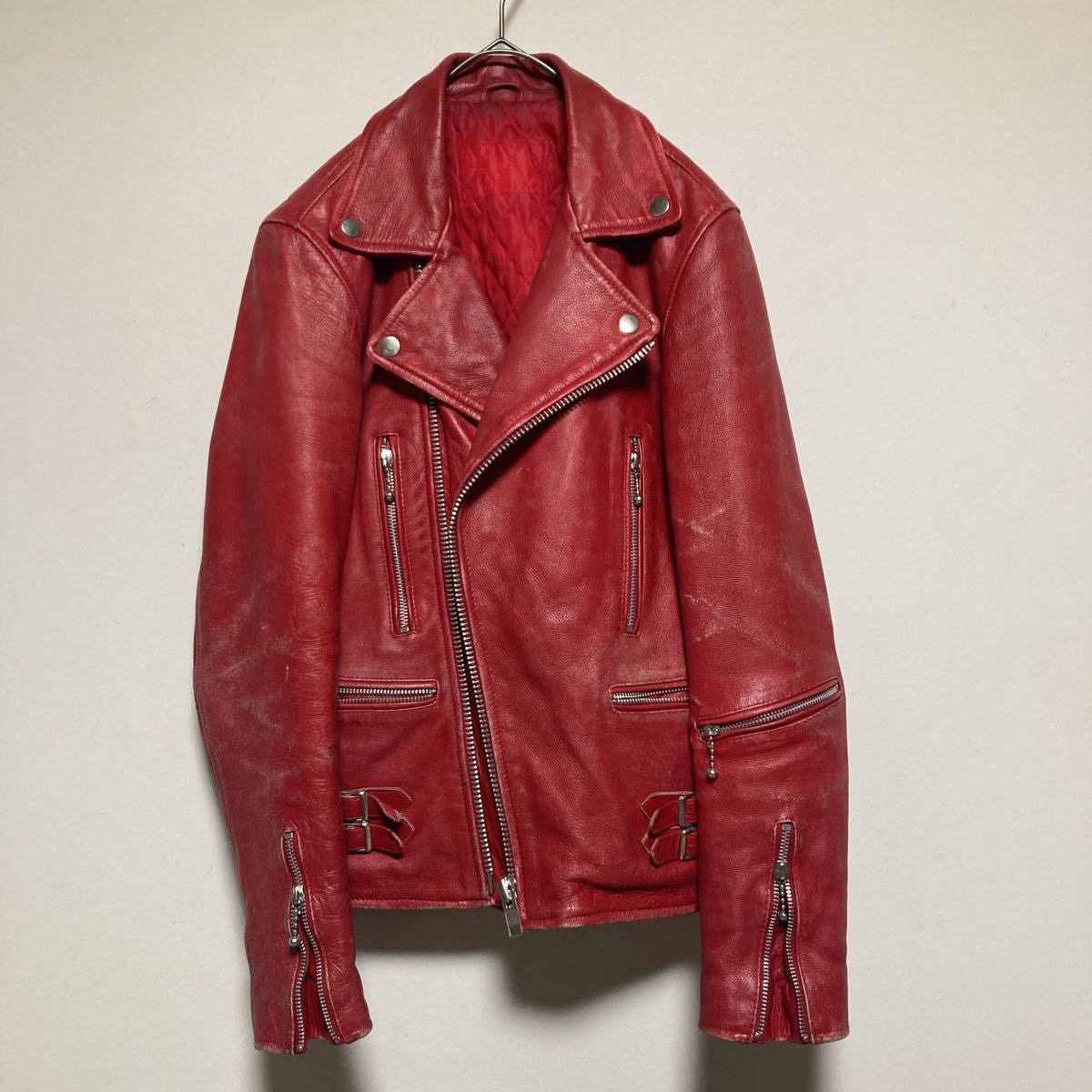 ライダースジャケット ロンジャン リベッツ ライトニング ルイスレザー 革ジャン ビンテージ Highwayman COMME des ...