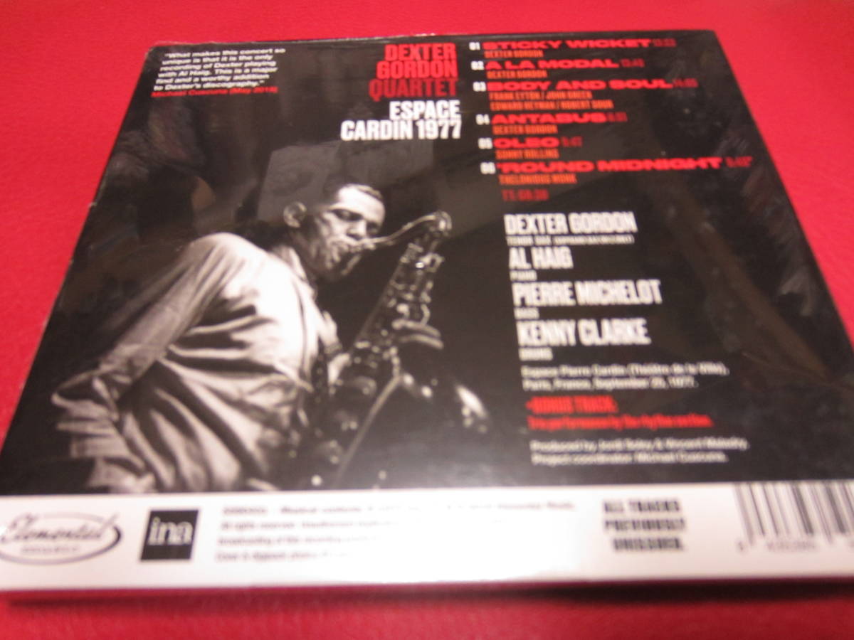DEXTER GORDON QUARTET / ESPACE CARDIN 1977 輸入CD デクスター ゴードン/アル ヘイグ/ピエール ...