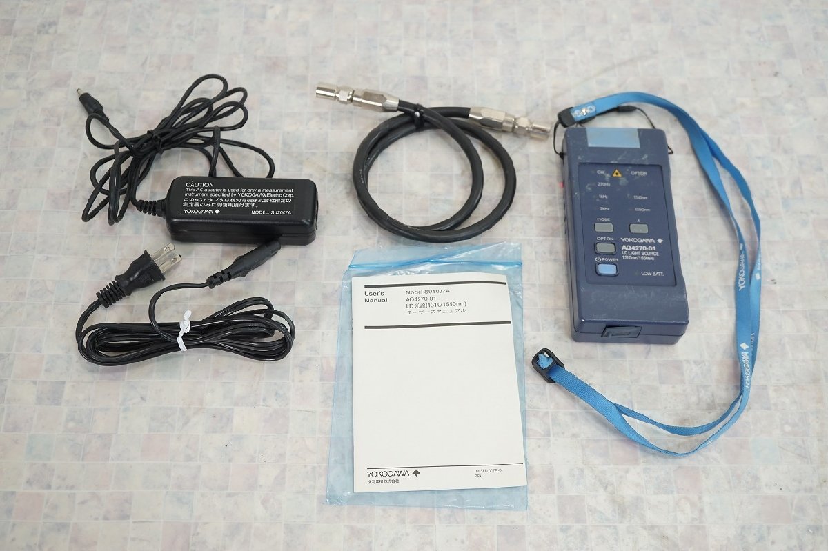 NZ G352960 YOKOGAWA 横河 AQ 4270-01 LD LIGHT SOURCE 1310nm/1550nm 専用ケーブル ...