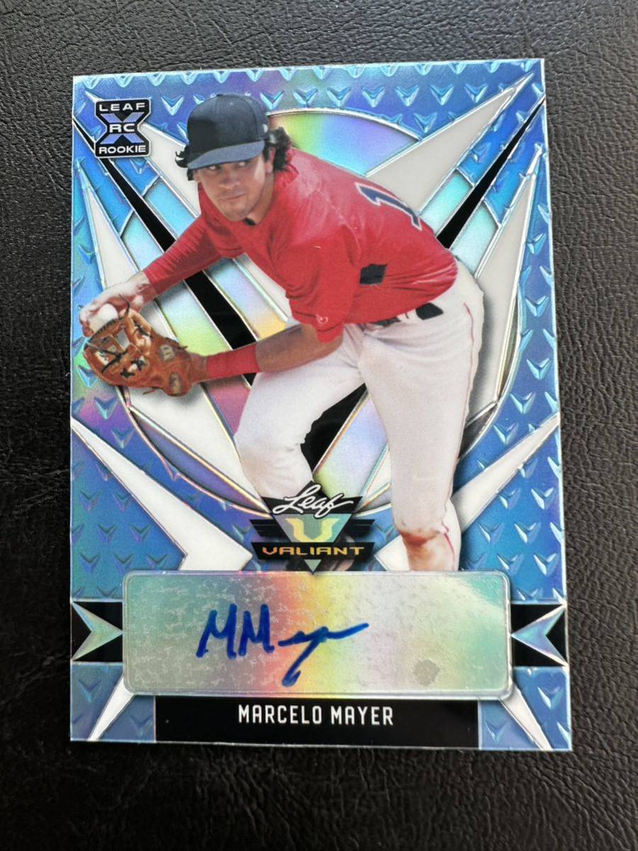 2021 Leaf VALIANT MARCELO MAYER RC auto 10/35 prospect ranking 7 red ...