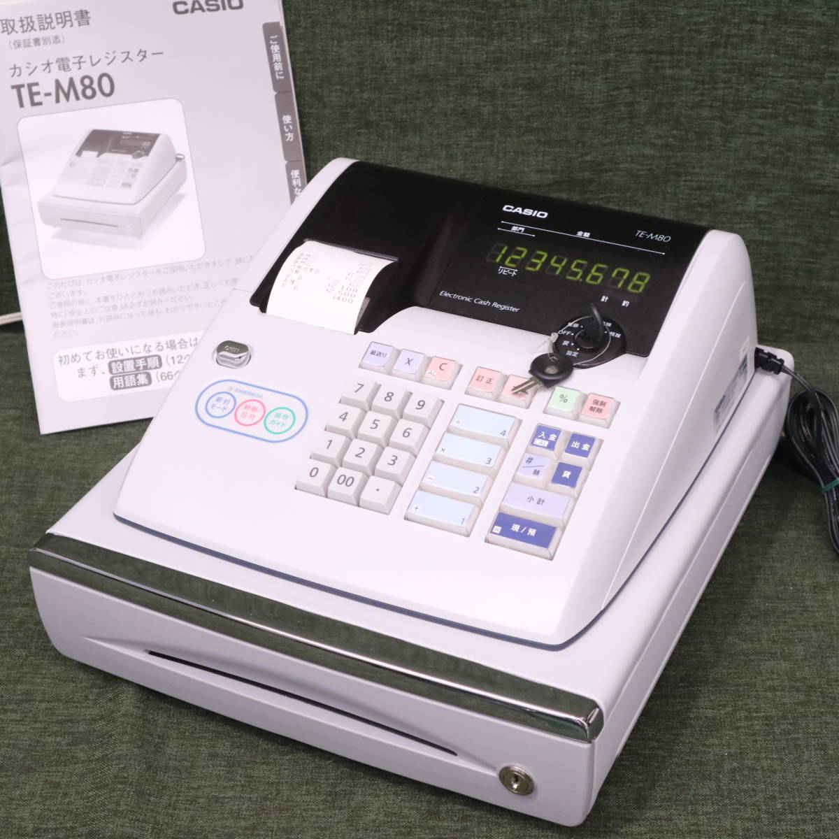 あ//A5194 CASIO カシオ電子レジスター TE-M80 取扱説明書付き(レジスタ)｜売買されたオークション情報、yahooの商品情報をアーカイブ公開 - オークファン（aucfan.com）