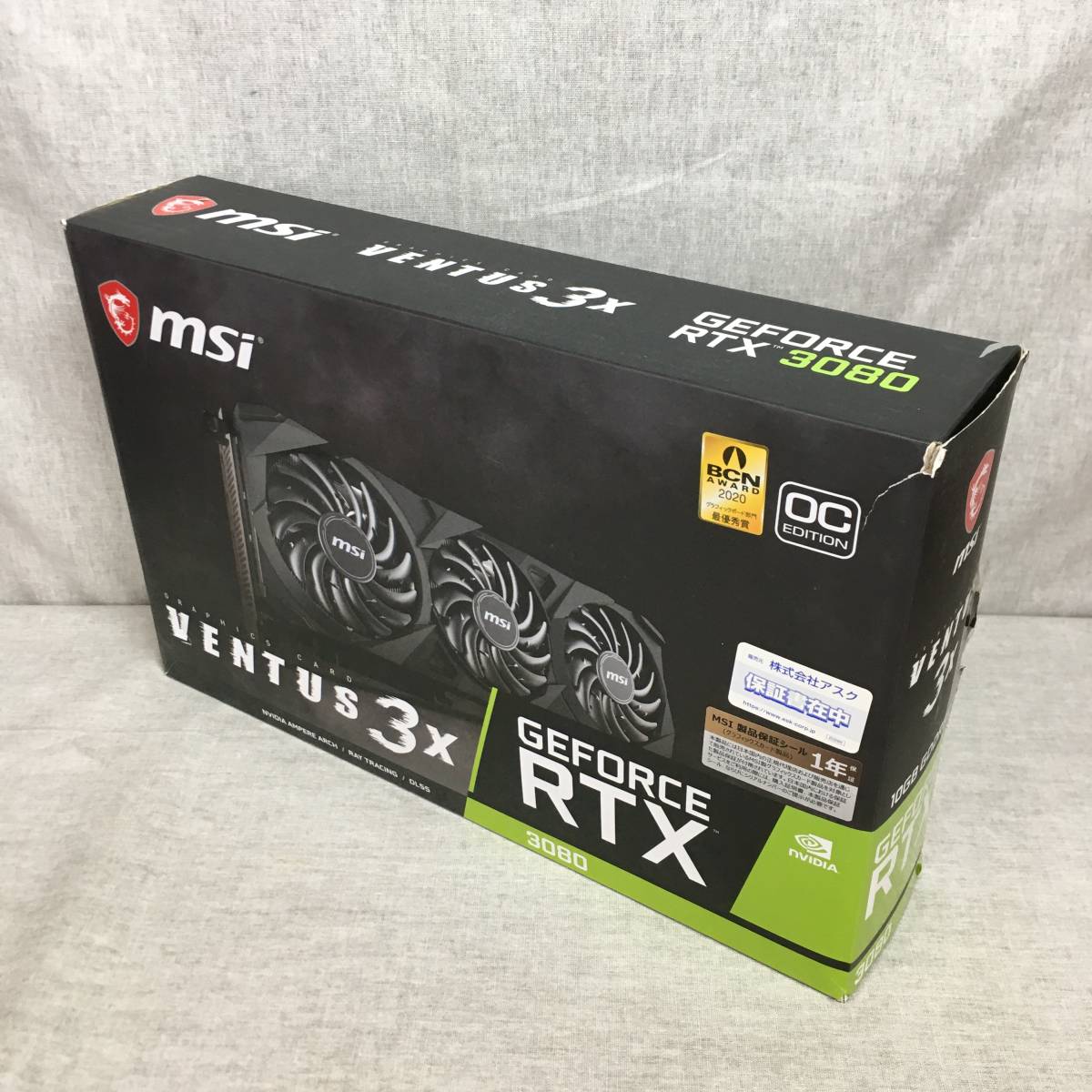 MSI GeForce RTX 3080 VENTUS 3X 10G OC グラフィックスボード(その他)｜売買されたオークション情報 ...