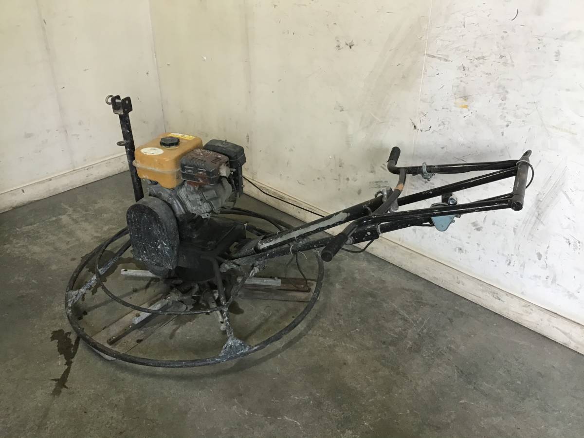 岐阜発 実動/動画有り トロウェル/ロビンエンジン/N1346/6.0EX17/エンジン式/コンクリートならし機/動作確認/現状品 R5.5/ ...