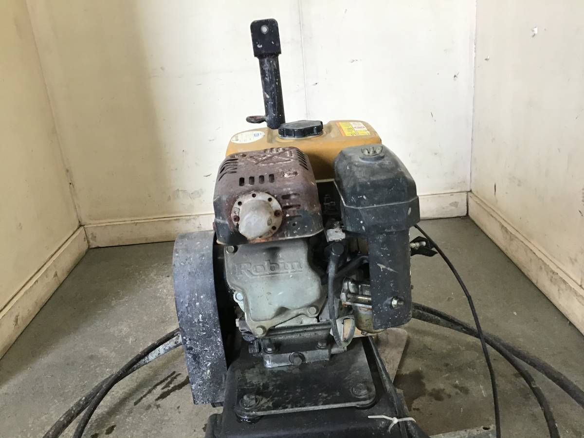 岐阜発 実動/動画有り トロウェル/ロビンエンジン/N1346/6.0EX17/エンジン式/コンクリートならし機/動作確認/現状品 R5.5/ ...