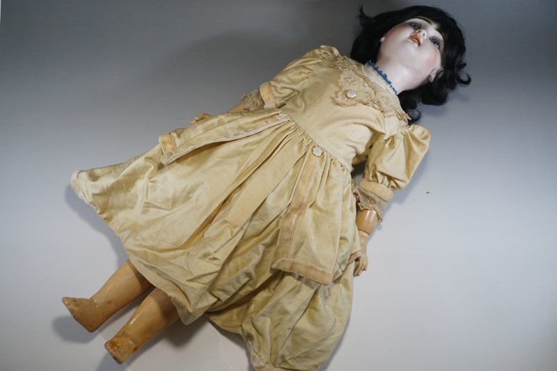 E930 アンティークビスクドール 身長56.5cm フランス人形 アンティーク 西洋人形 陶器人形(ビスクドール)｜売買されたオークション情報、yahooの商品情報をアーカイブ公開 ...