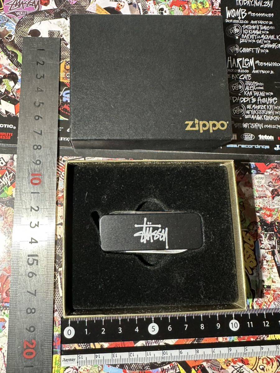 STUSSY ×ZIPPO UTILITY MONEY CLIP デッドストック 品箱付き ジッポー マネークリップ ステューシー ...