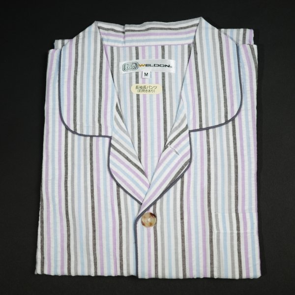 1円 WELDON メンズ 春夏 長袖パジャマ LL リラクシングウェア テーラード ストライプ 綿100% 父の日 9249(パジャマ)｜売買されたオークション情報、yahooの商品情報を ...