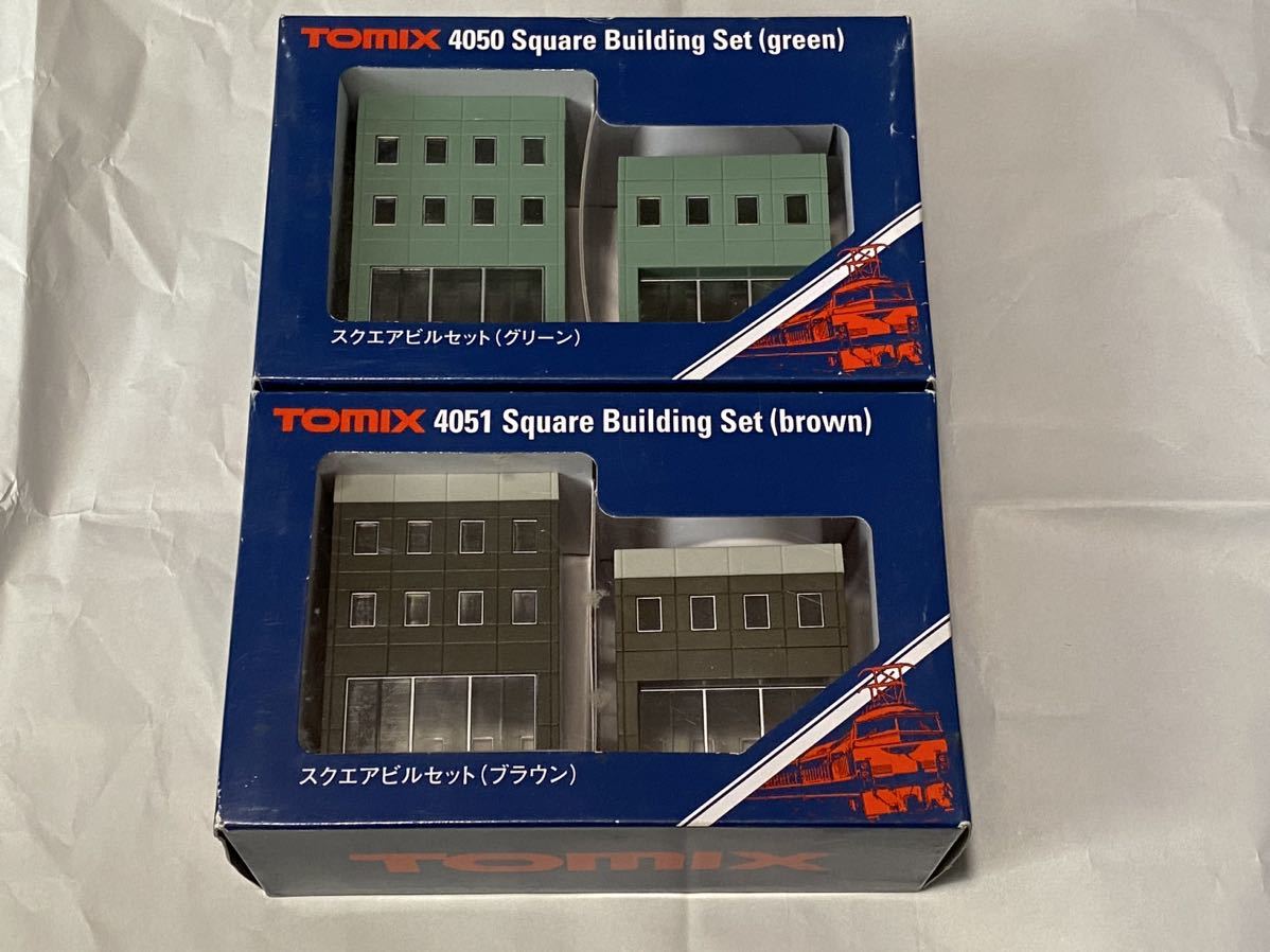 TOMIX スクエアビルセット ブラウン グリーン 4050 4051(建物)｜売買されたオークション情報、yahooの商品情報をアーカイブ ...