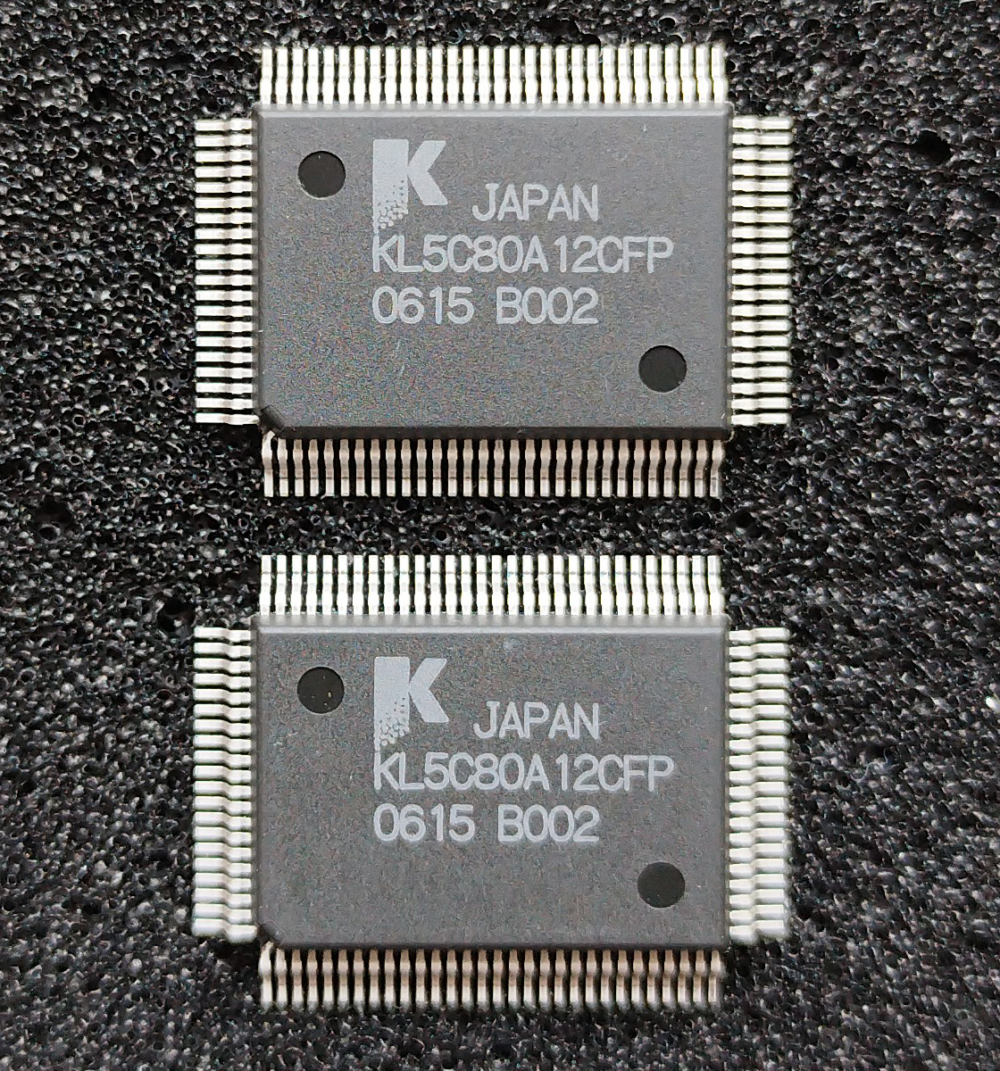 Z80互換 高速8ビットCPU KL5C80A12CFP 2個セット その2 / 川崎製鉄 KC80 シリーズ マイコン(集積回路)｜売買され ...