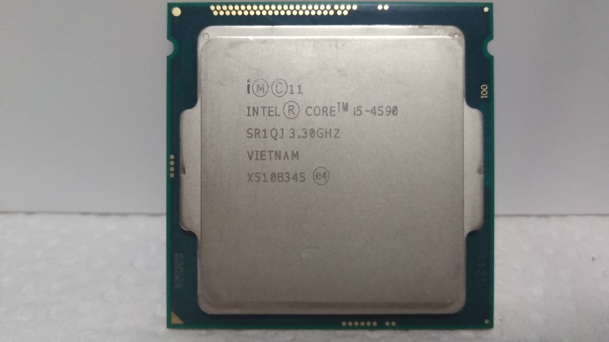 Intel Core i5-4590 第4世代 Haswell LGA1150 3.30GHz SR1QJ BIOS確認済み⑩(Core i5 ...