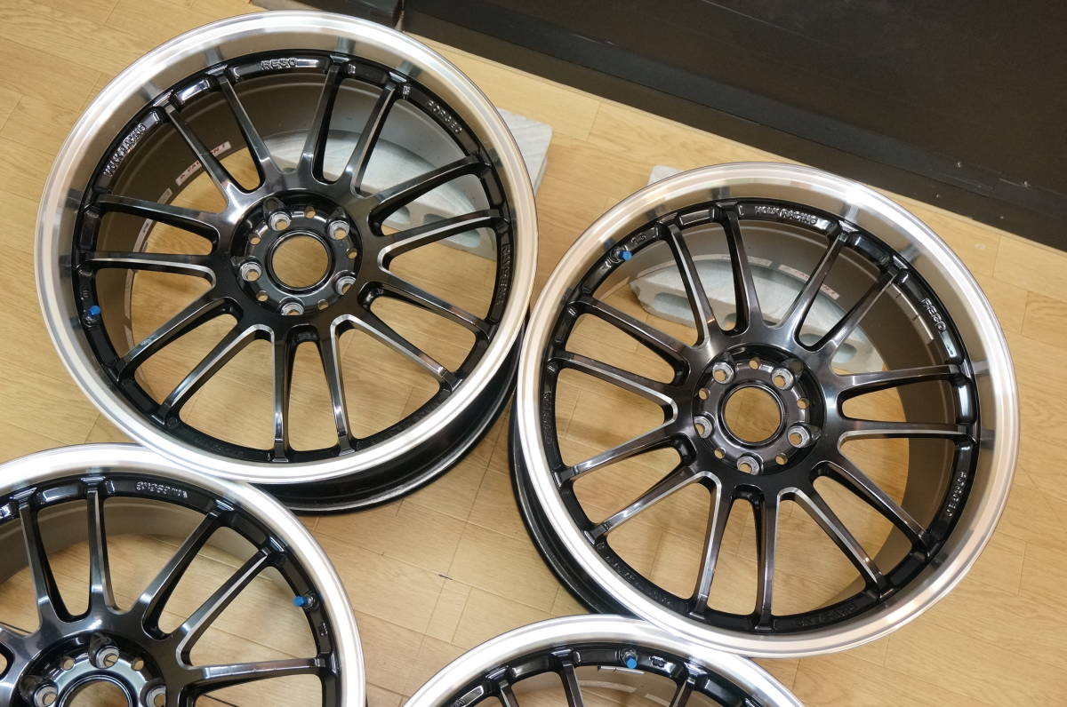 I639 RAYS VOLK RE30 PCD114.3 9J+25 10.5J+25 Z33 Z34 鍛造 TE37 CE28 SE37(5 ...