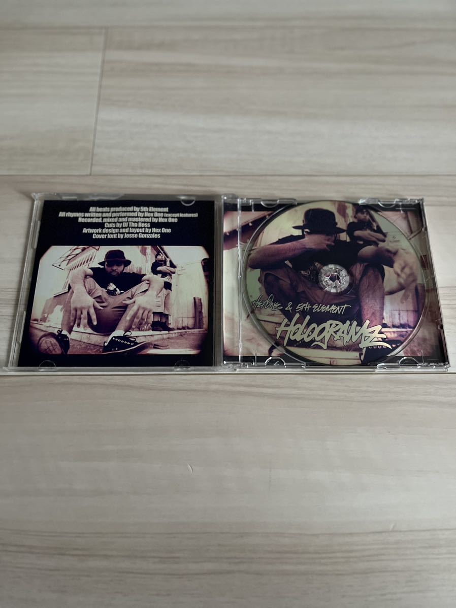 ケース割れありHex One & 5th Element Hologramz 激レア盤 大放出 アングラ Boombap conscious ...