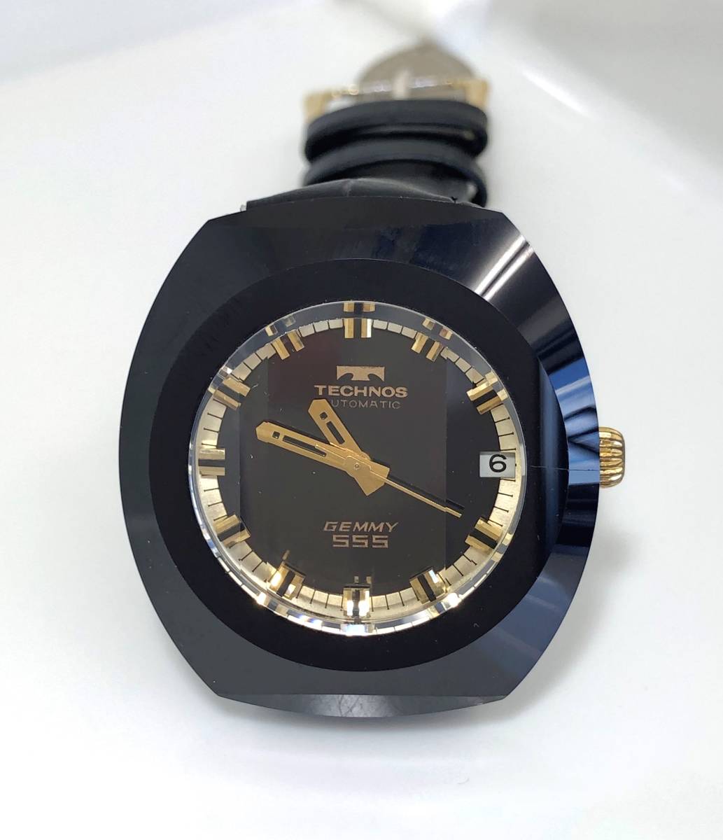 時計 WH-9733 TECHNOS テクノス GEMY 555 GEMMY 555 ブラック デイト 稼働品(テクノス)｜売買されたオークション情報、yahooの商品情報をアーカイブ公開 ...