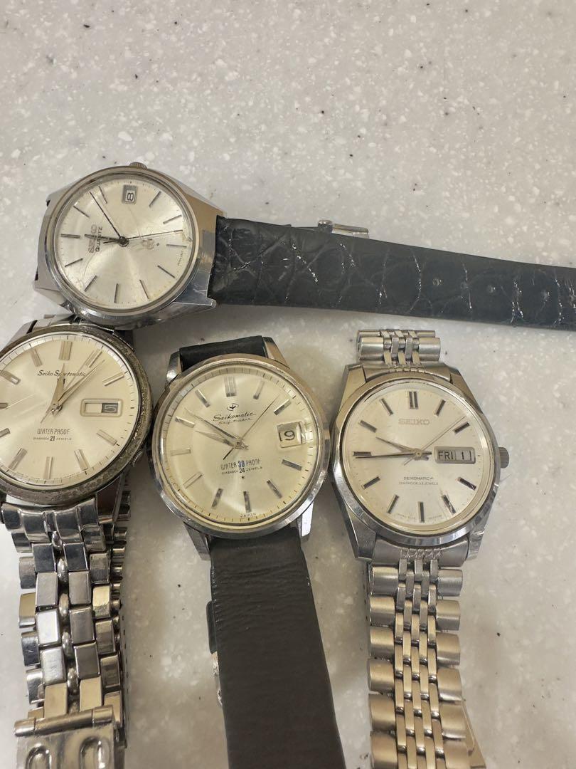 B17 まとめ売り SEIKO 腕時計 5点セット Seiko Crown/ Sports Magic / Sportsmatic-P / Seikomatic Selfdater ...