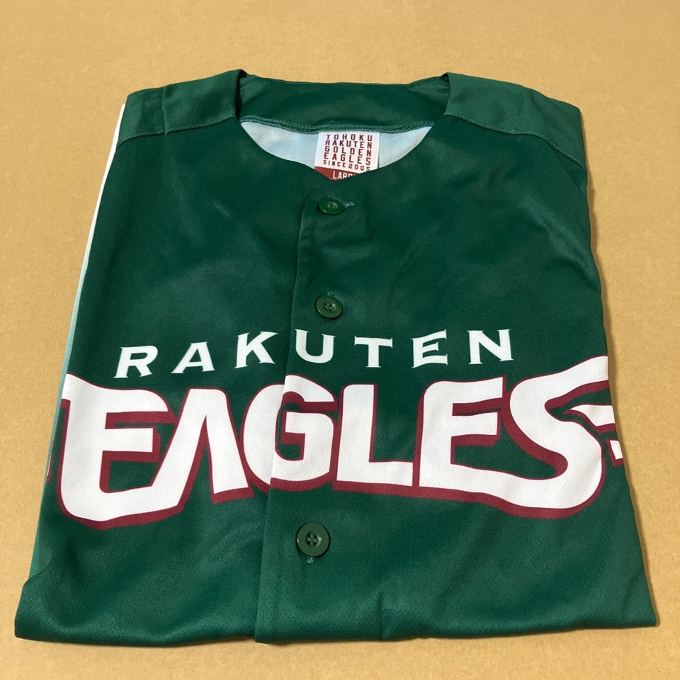 #楽天イーグルス 2022 ユニフォーム L EAGLES EARTH GREEN(応援ユニフォーム、ウエア)｜売買されたオークション情報、yahooの商品情報をアーカイブ公開 ...