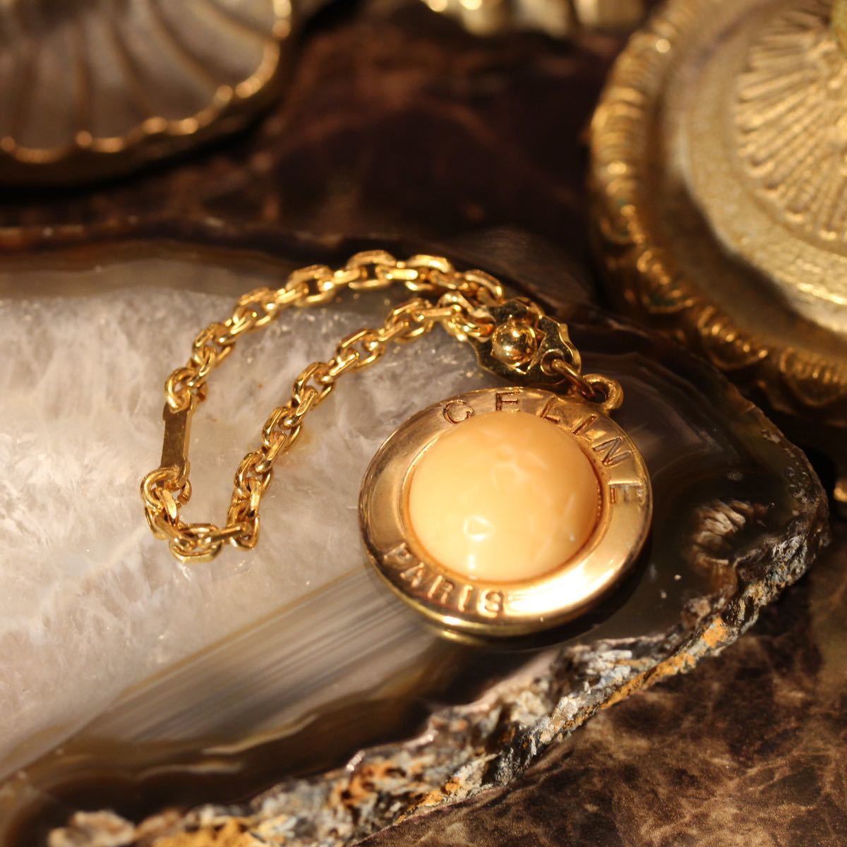 CELINE LOGO BALL KEY RING/セリーヌロゴボールキーホルダー ②(その他)｜売買されたオークション情報、yahooの商品 ...