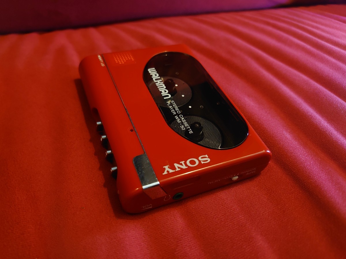 SONY WM-50 WALKMAN vintage PORTABLE CASSETTE PLAYER ソニー ウォークマン ポータブル ...