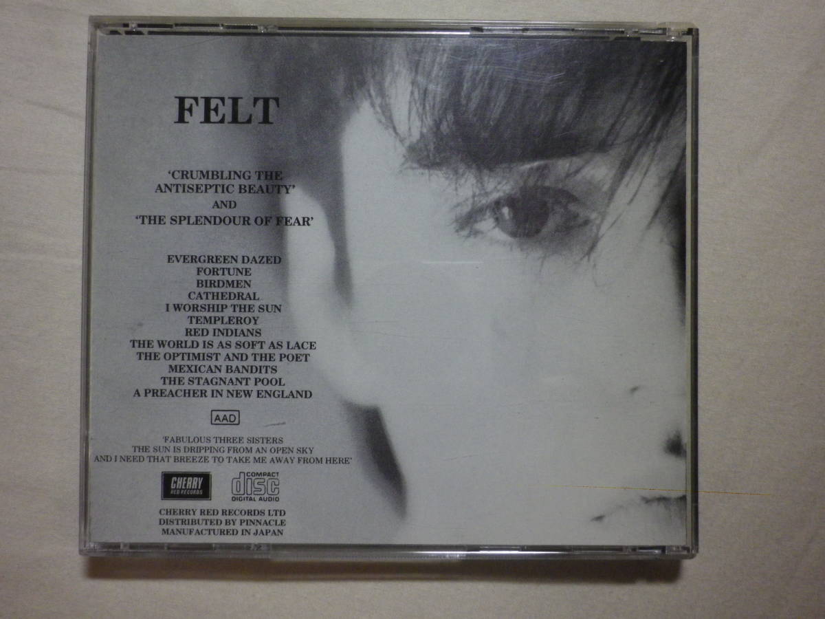 Felt/The Splendour Of Fear 1984 Manufactured In Japan記載有 CHERRY RED ...