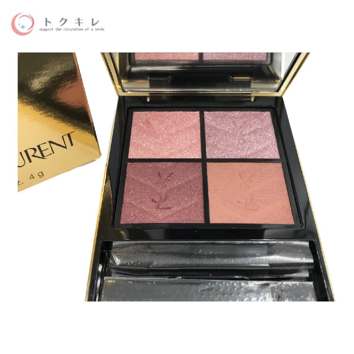 YSL イヴ サンローラン クチュール ミニ クラッチ NO.400 BABYLONE ROSES バビロンローズ アイシャドウ(アイシャドウ ...