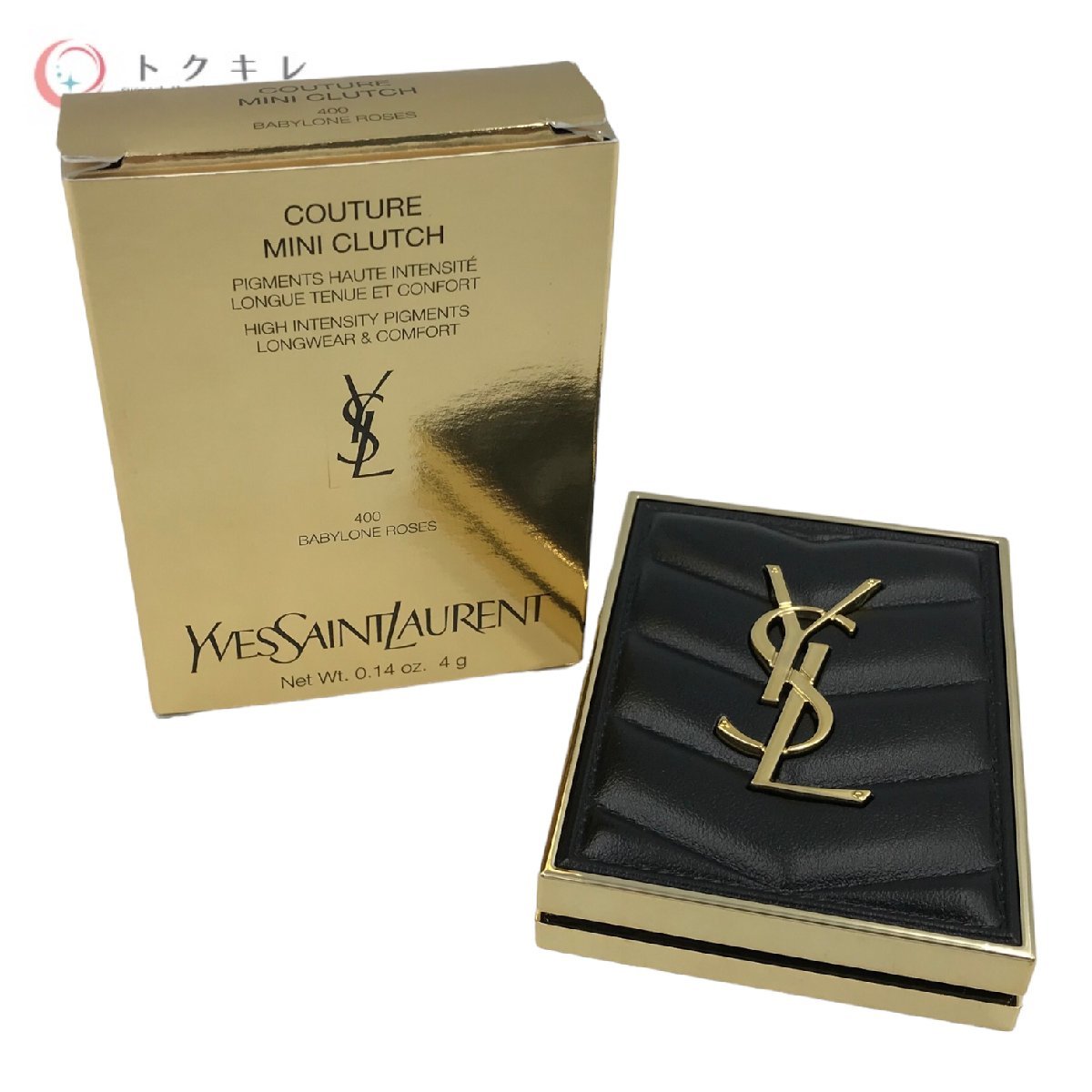 YSL イヴ サンローラン クチュール ミニ クラッチ NO.400 BABYLONE ROSES バビロンローズ アイシャドウ(アイシャドウ ...