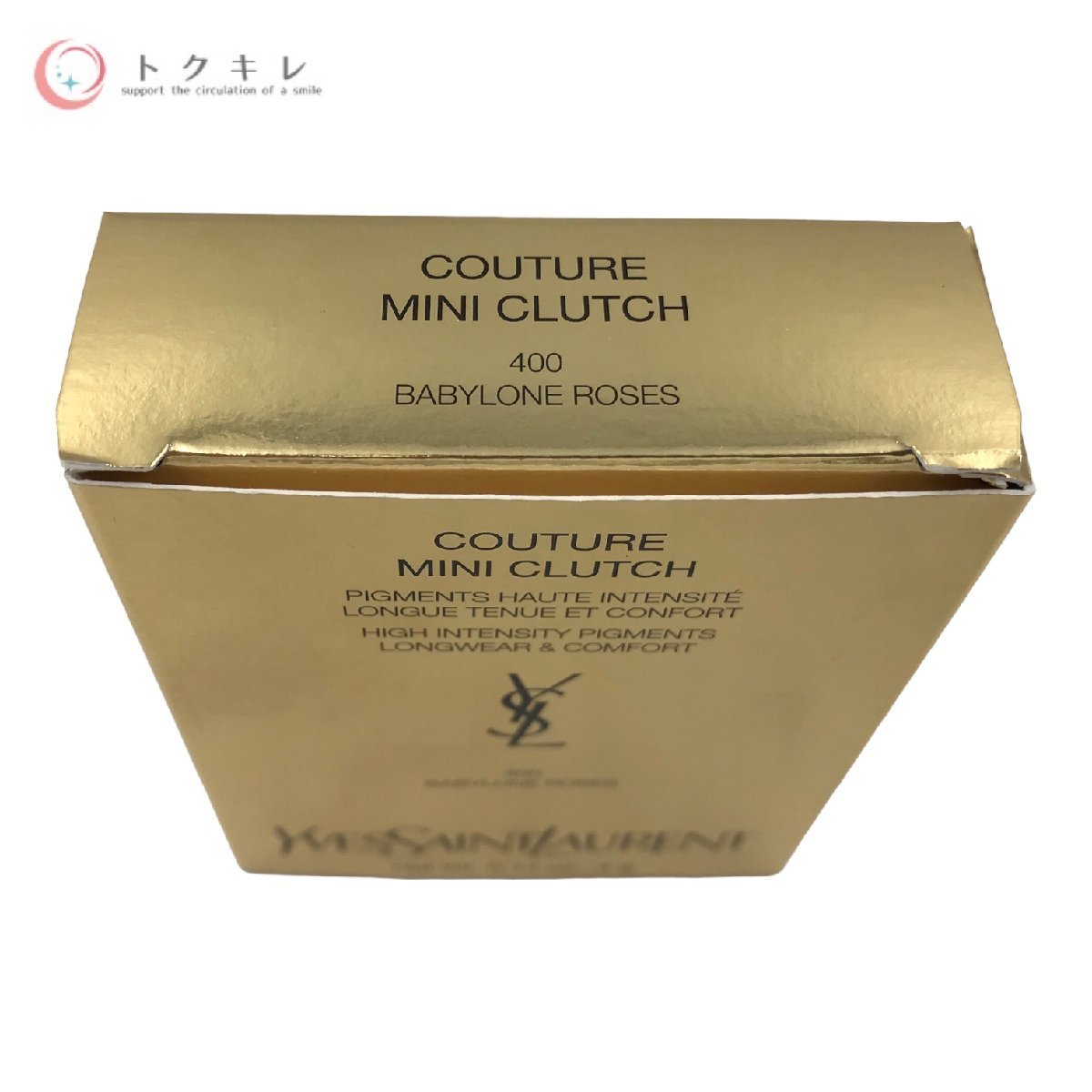 YSL イヴ サンローラン クチュール ミニ クラッチ NO.400 BABYLONE ROSES バビロンローズ アイシャドウ(アイシャドウ ...