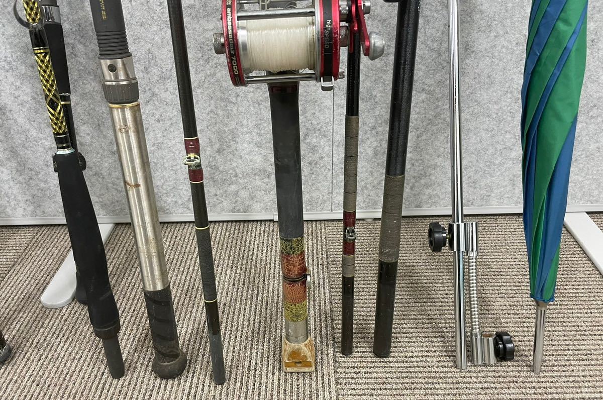 003 9 釣竿まとめ FIELDINN 石鯛 OCEAN RUNNER ヒラマサ300 X33 海峡 PRO磯 がま磯 RZ ambassador 7000 TWINPOWER 4000 ...