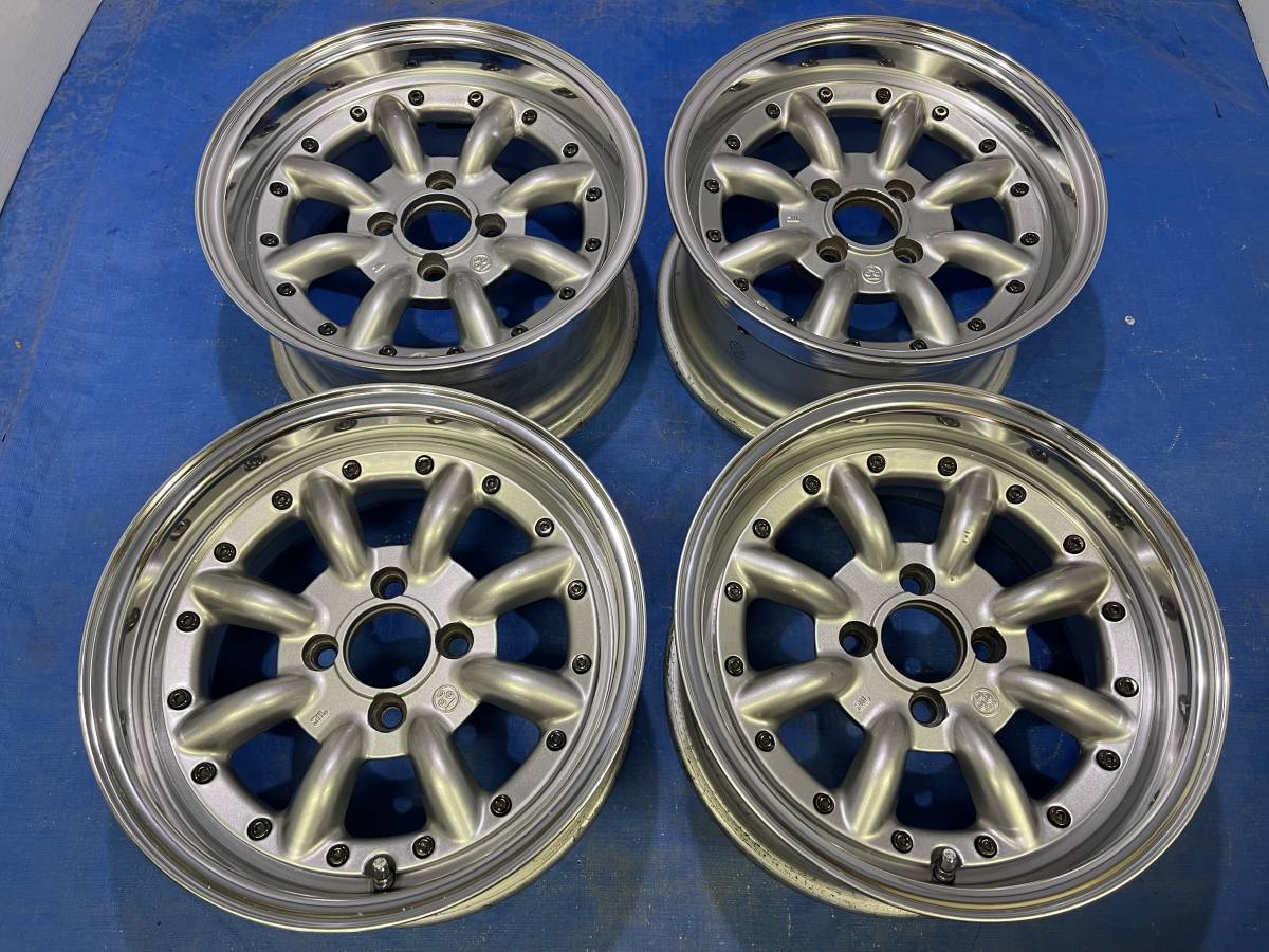 レア SSR_WATANABEワタナベRS8RS-8 14x7.0J+12_100/4ロードスターアクアデミオヴィッツマーチフィットフリード ...