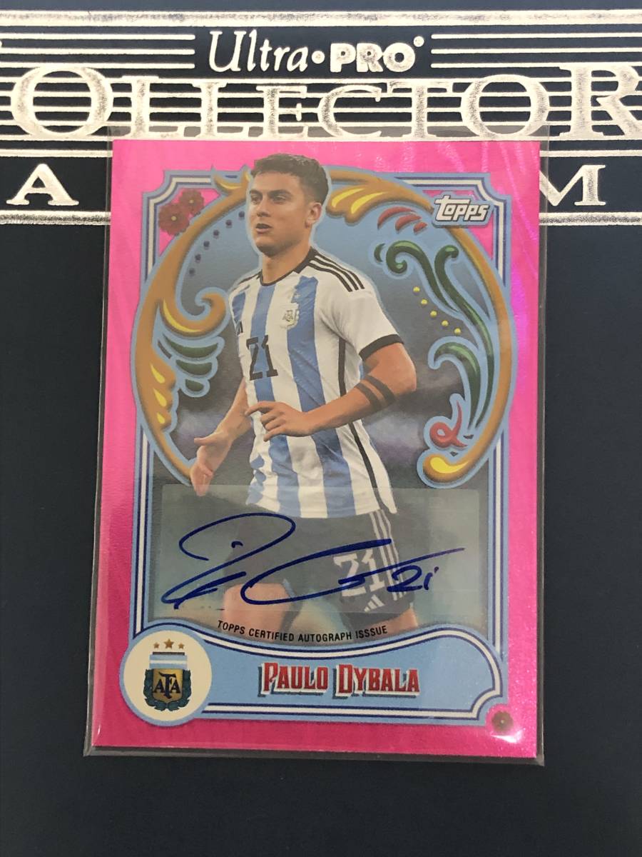 2023 Topps Argentina Fileteado Paulo Dybala First Team Autographs Pink ...