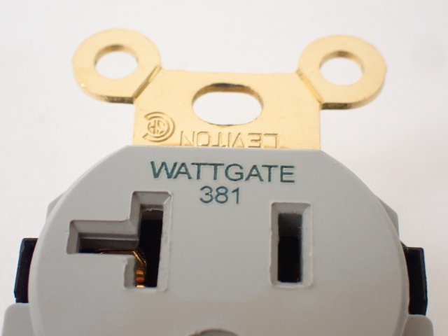 WATTGATE ワッタゲート 壁コンセント Model 381 金メッキ コンバック正規品 HUBBEL ハッベル コンセントプレート付き 6BFFA-2(その他)｜売買されたオークション ...
