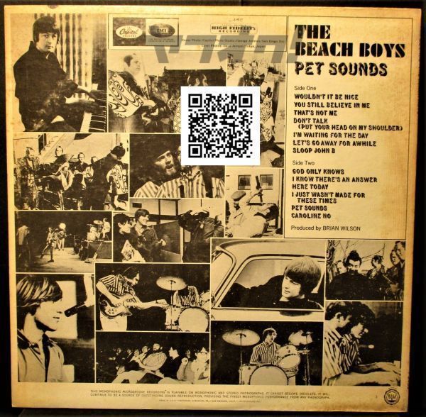 レア盤-モノラル-東部プレス-USオリジナル The Beach Boys - Pet Sounds LP '66:Capitol Records T 2458 Mono Scranton ...