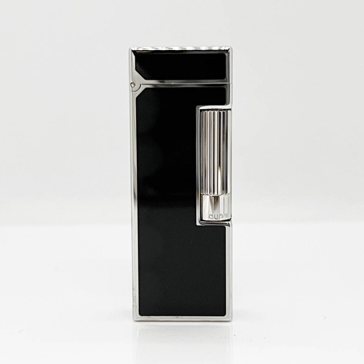 1円 ダンヒル dunhill ローラー ガスライター ケース付き ブラック×シルバーカラー 喫煙具 タバコ たばこ J2801(ダンヒル ...