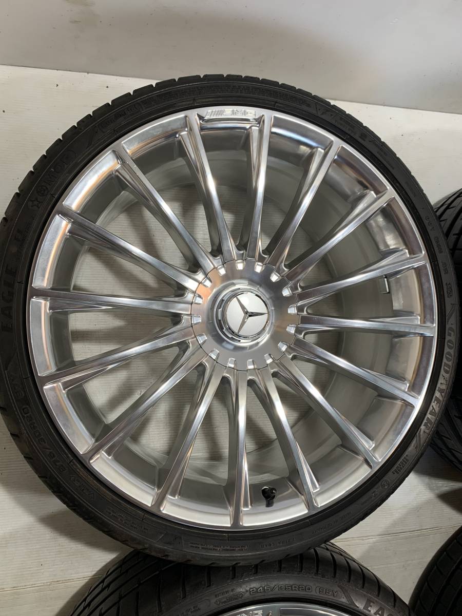 ベンツAMG65 純正 マルチスポークSクラス クーペ マイバッハ W222 20インチ S65 S63 S500 S55 S400 S300 GOOD YEAR ランフラット(ラジアルタイヤ ...