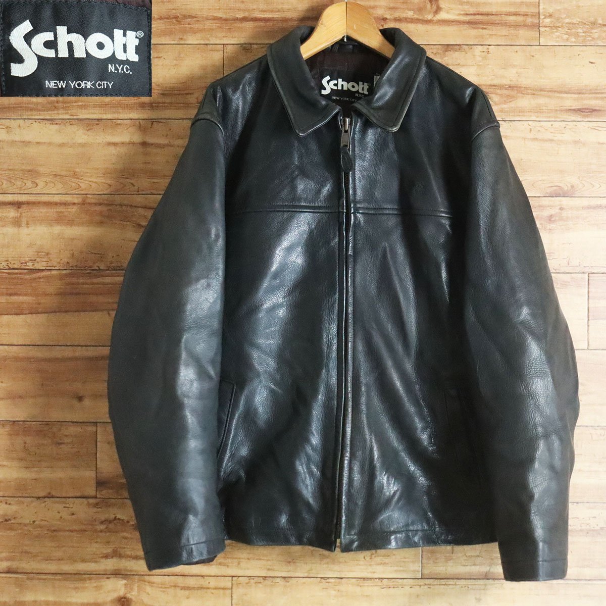 F11K/Y5.10-1 Schott ショット レザージャケット 本革 ライダースジャケット 革ジャン 皮ジャン バイカー レーシング(Mサイズ)｜売買されたオークション情報、yahooの ...