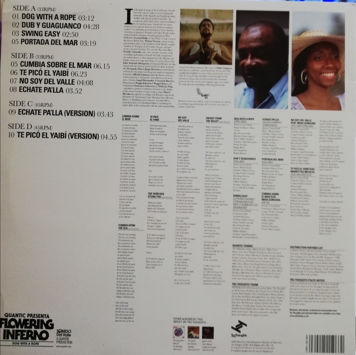 レアLP+7inch Quantic _ Flowering Inferno - Dog With A Rope LATIN CUMBIA ...