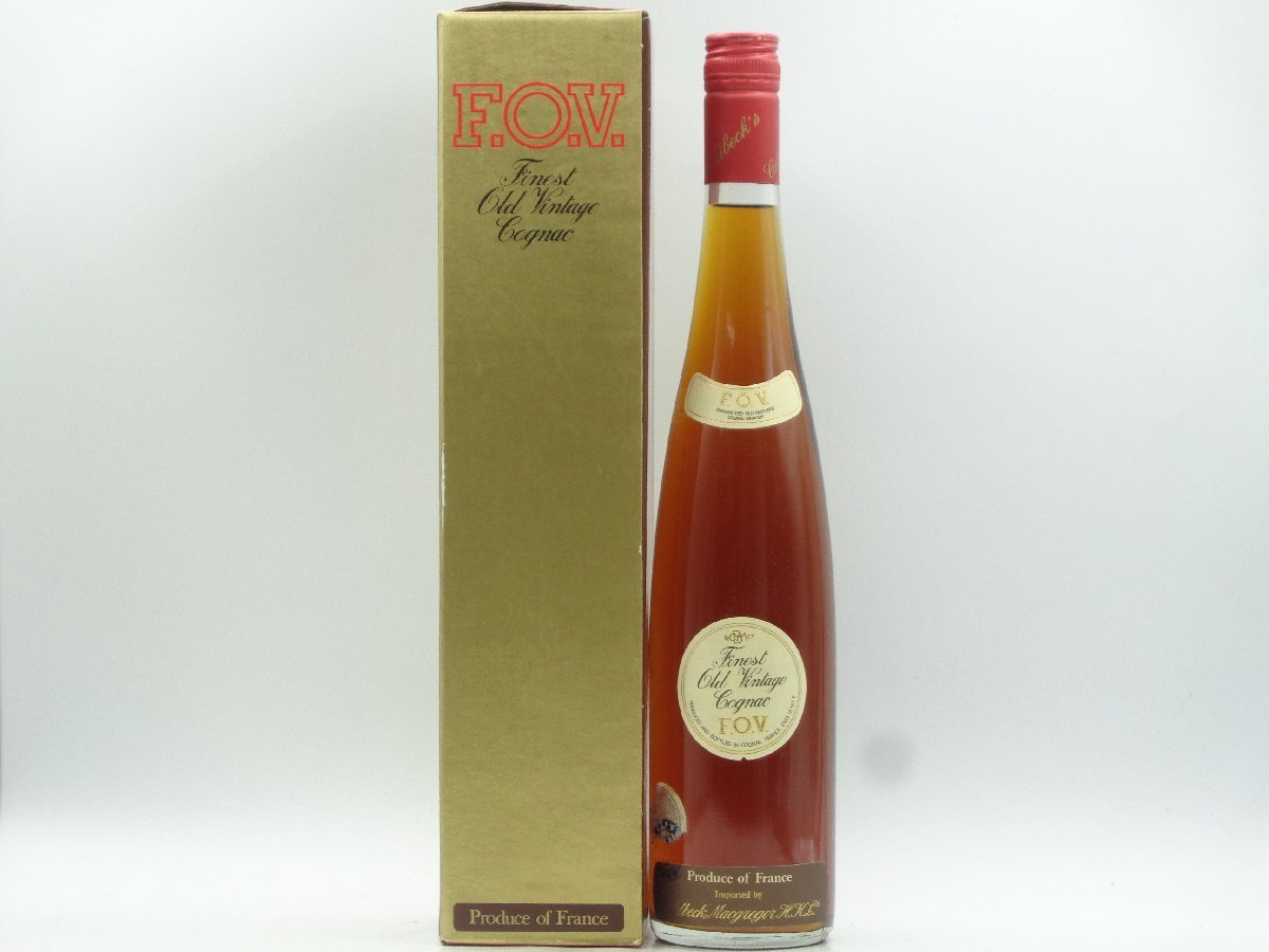FOV Finest Old Vintage Cognac ファイネスト オールド ヴィンテージ コニャック ブランデー 箱入 古酒 ...