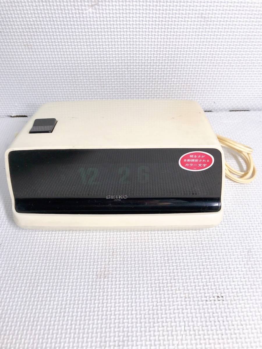 ISHIOKA SEIKO DIGITAL CLOCK DL408 目覚まし時計 セイコー パタパタ時計 デジタル時計 置時計(目覚し時計 ...