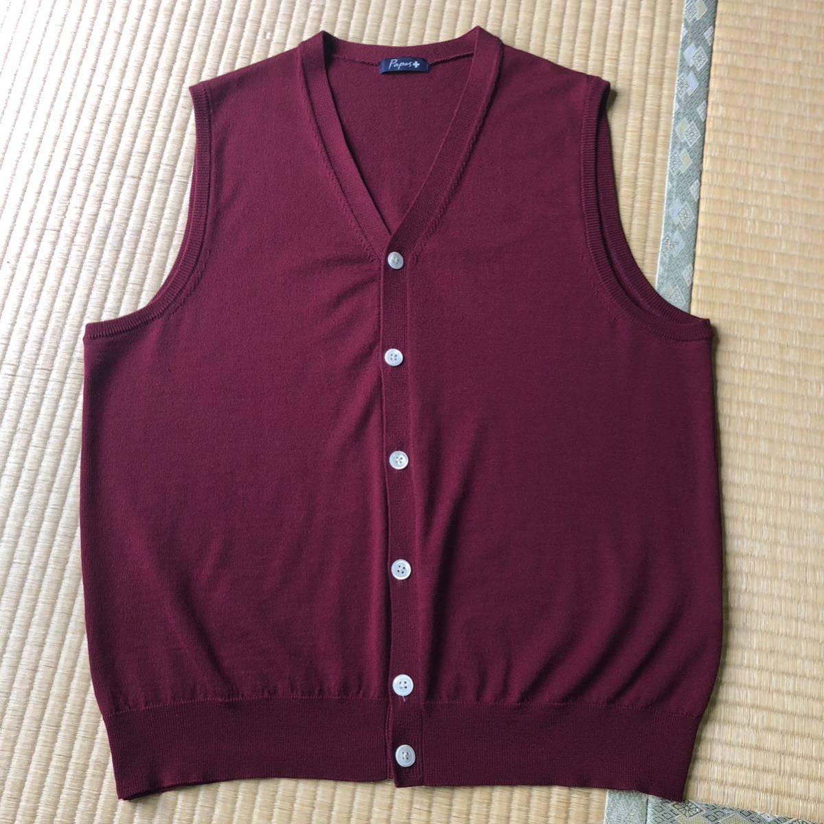 パパスプラス ハイゲージウールベスト サイズ L 日本製 PAPAS＋(パパス)｜売買されたオークション情報、yahooの商品情報をアーカイブ公開 - オークファン（aucfan.com）