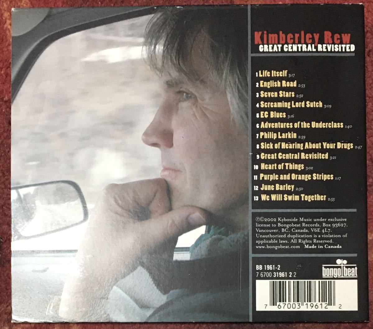 Kimberley Rew Great Central Revisited Post Punk/New Wave/パワーポップ/ギターポップ ...
