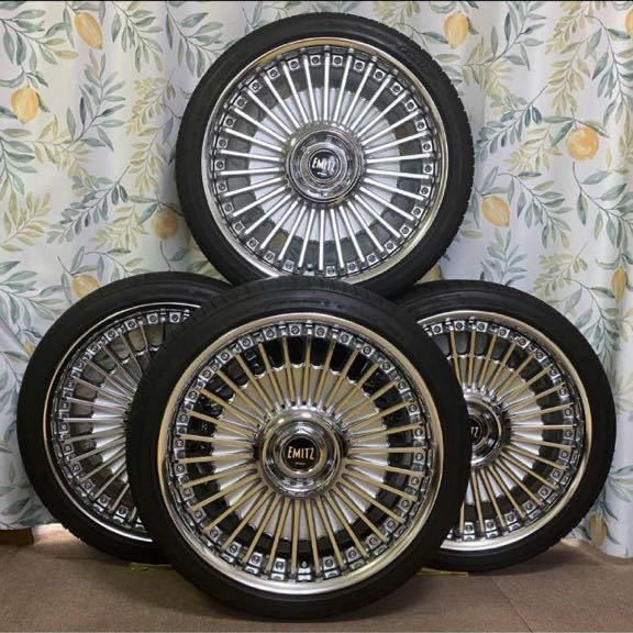 work EMITZ 20インチホイールタイヤx4本 ホイール EMZ-20x8.5J+35 2020年製造 5H PCD114.3 ...